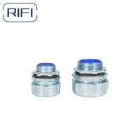 China Straight PVC Coated Electrical Conduit Fittings Connectors For Flexible Conduit for sale