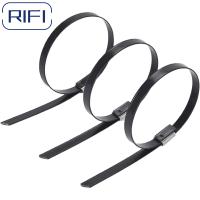 China Stainless Steel 304,316 All Epoxy Coated Stainless Steel Ball Lock Type Cable Tie for sale