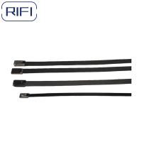 China RIFI Full PVC Coated Stainless Steel 316 Cable tie for sale