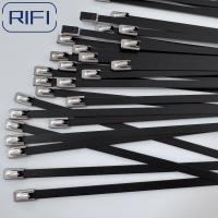 China Stainless Steel 304,316 All Epoxy Coated Stainless Steel Ball Lock Type Cable Tie for sale