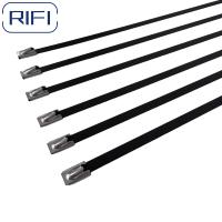 China Ss.316 Epoxy Coated Stainless Steel Ball Lock Type Cable Tie for sale