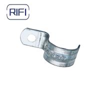 China Galvanized Steel Saddle Clamp One Hole EMT Conduit Strap 1/2