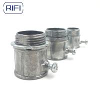 China RIFI Brand Zinc Die Cast EMT Conduit Connector for Wall Application and Electrical Box Connection for sale