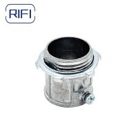 China RIFI Brand Zinc Die Cast EMT Conduit Connector for Wall Application and Electrical Box Connection for sale