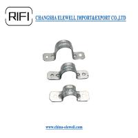 China Galvanized 1-1/4 Inch EMT Steel Strap Two Hole Pipe Fitting for Mounting EMT to Any Surface with High Production Capacity for sale