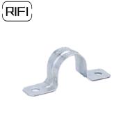 China Galvanized 1-1/4 Inch EMT Steel Strap Two Hole Pipe Fitting for Mounting EMT to Any Surface with High Production Capacity for sale