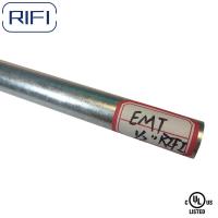 China UL Listed Hot-Dipped Galvanized EMT Conduit Pipe 1 inch 3050mm Length for Electrical Wiring for sale