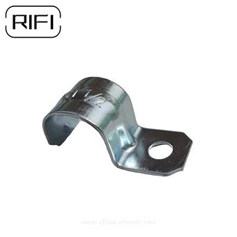 China Galvanized Steel EMT Conduit Strap 3/4 Inch One Hole Strap for Electrical Conduit for sale