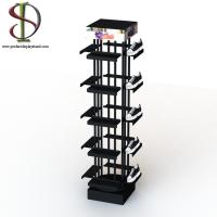 China 20 Shoes 360 Rotating Shoe Rack With 4 Sides And Metal Shelves for sale