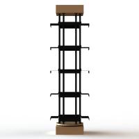 China 20 Shoes 360 Rotating Shoe Rack With 4 Sides And Metal Shelves for sale