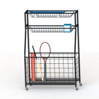 China 3 Tier Metal Sporting Goods Storage Rack In Garage Storage Stand for sale