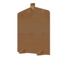 China Custom Wood Point of Purchase Retail Display counter top with hooks for sale