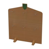 China Custom Wood Point of Purchase Retail Display counter top with hooks for sale