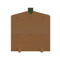 China Custom Wood Point of Purchase Retail Display counter top with hooks for sale