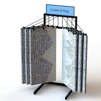 China Swing Metal Carpet Flooring Display Rack 6 - 12 Rugs for sale