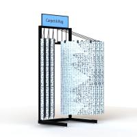 China Swing Metal Carpet Flooring Display Rack 6 - 12 Rugs for sale