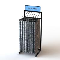China Swing Metal Carpet Flooring Display Rack 6 - 12 Rugs for sale