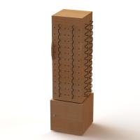 China Shop Eyewear Oem Wooden Retail Display Stands 4 Sides Mdf Flooring With Rotating Base for sale