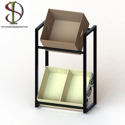 China Grocery Store Adjustable Feet Beverage Display Stand / Rack L106 X D32 X H85cm for sale