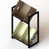 China Grocery Store Adjustable Feet Beverage Display Stand / Rack L106 X D32 X H85cm for sale