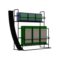 China Custom Tea Box ISO Branded Display Stand Point Of Purchase Wire Counter Top for sale
