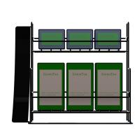 China Custom Tea Box ISO Branded Display Stand Point Of Purchase Wire Counter Top for sale