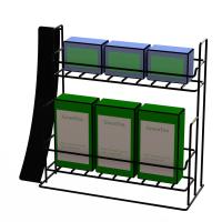 China Custom Tea Box ISO Branded Display Stand Point Of Purchase Wire Counter Top for sale