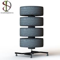 China Garage Rolling Oem Tire Storage Rack For Automobile Repair Factory for sale