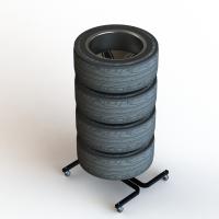 China Garage Rolling Oem Tire Storage Rack For Automobile Repair Factory for sale