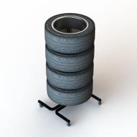 China Garage Rolling Oem Tire Storage Rack For Automobile Repair Factory for sale