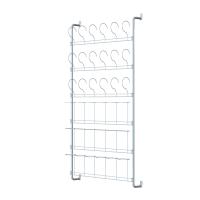 China Door Back Barber Shop 6Layers Wig Display Stand Wall Mount Metal for sale