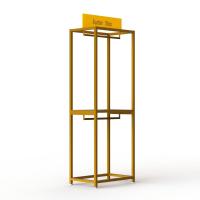 China Wig Mannequin Head Welded OEM Metal Floor Display Stands With Two Cross Bars for sale