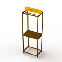 China Wig Mannequin Head Welded OEM Metal Floor Display Stands With Two Cross Bars for sale