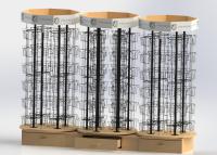 China Supmarket Video Wire Spinner Rack Display / Metal DVD Greeting Card Spinner Rack for sale