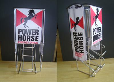 China Iron Wire Food Display Stands For Can Dispenser Counter Top Easy Moving for sale