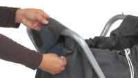 China Folding Laundry Hotel Luggage Dolly / OEM Chrome Hotel Luggage Carrier for sale