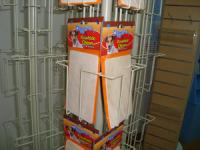 China 96 Pockets Floor Spinner Display Rack , Top Graphict Greeting Card Spinner Stands for sale