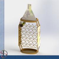 China 23 Bottles Wine Barrel Food Display Stands For Store / Home Not Knocked Down for sale