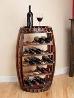 China 23 Bottles Wine Barrel Food Display Stands For Store / Home Not Knocked Down for sale