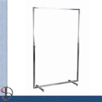 China Commercial Metal Clothing Display Rack For Store Garments Shining Surface for sale