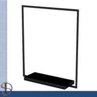 China Commercial Metal Clothing Display Rack For Store Garments Shining Surface for sale