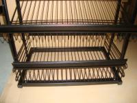 China Light Duty Commercial Metal Wire Display Racks With Mulitple Shelves KD Structure for sale