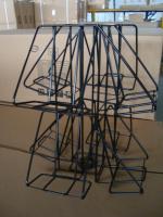 China 8 Shelves Wire Countertop Display Rack / Rotating Countertop Spinner Rack Display for sale