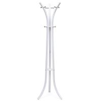 China White Metal Tube Coat Hanger Stand / Tubular Frame Steel Coat Rack Stand for sale