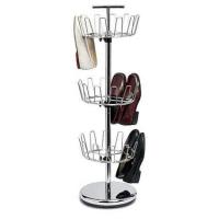 China U Shaped Home Shoe Display Stand , Multilayer Metal Wire Shoe Storage Rack for sale