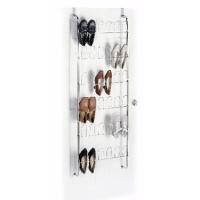 China Multilayer U Door Home Display Rack For Shoes Storage 18 Pair Knock Down for sale
