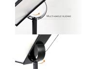 China Plastic 10 Pages A4 Poster Display Stand Free Standing Multi Angle Sliding for sale