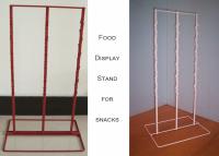 China 3 Strips Snack Potato Chip Clip Rack / Double Sides Food Hanging Chip Clip Display for sale