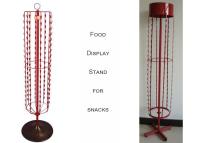 China Snake Package Potato Chip Display Rack / Six Sides Hanging Potato Chip Stand for sale