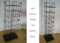 China Metal Wire Baseball Cap Display Rack / Multiple Shelves Floor Standing Hat Rack for sale